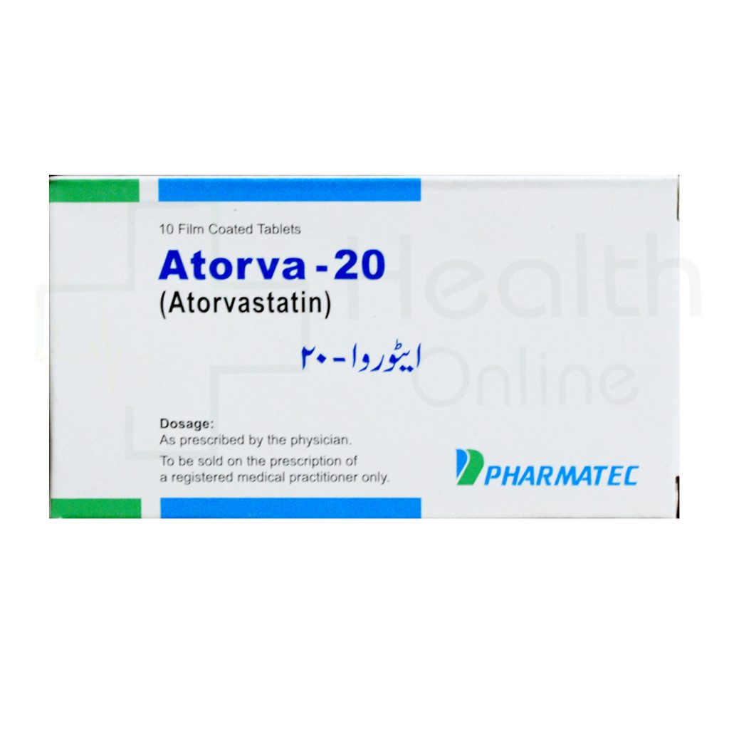 Atorva Tab 20mg 10s - HLH Pharmacy