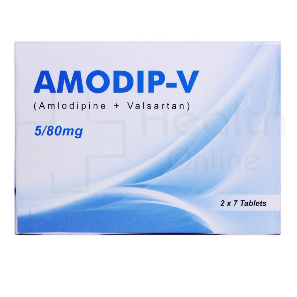 Amodip-V Tab 5mg/80mg 2x7s - HLH Pharmacy