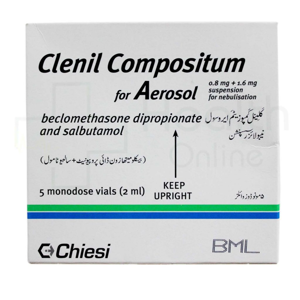 Clenil Compositum Aerosol Nebuliser Susp 10Vialx2ml price in Pakistan