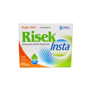 Risek Insta Powder Sachet 40mg 1s price in Pakistan